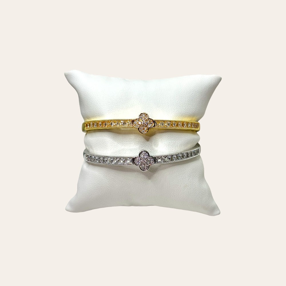 Deluxe Single Van Clover Bangle – DEBBIE RUAH